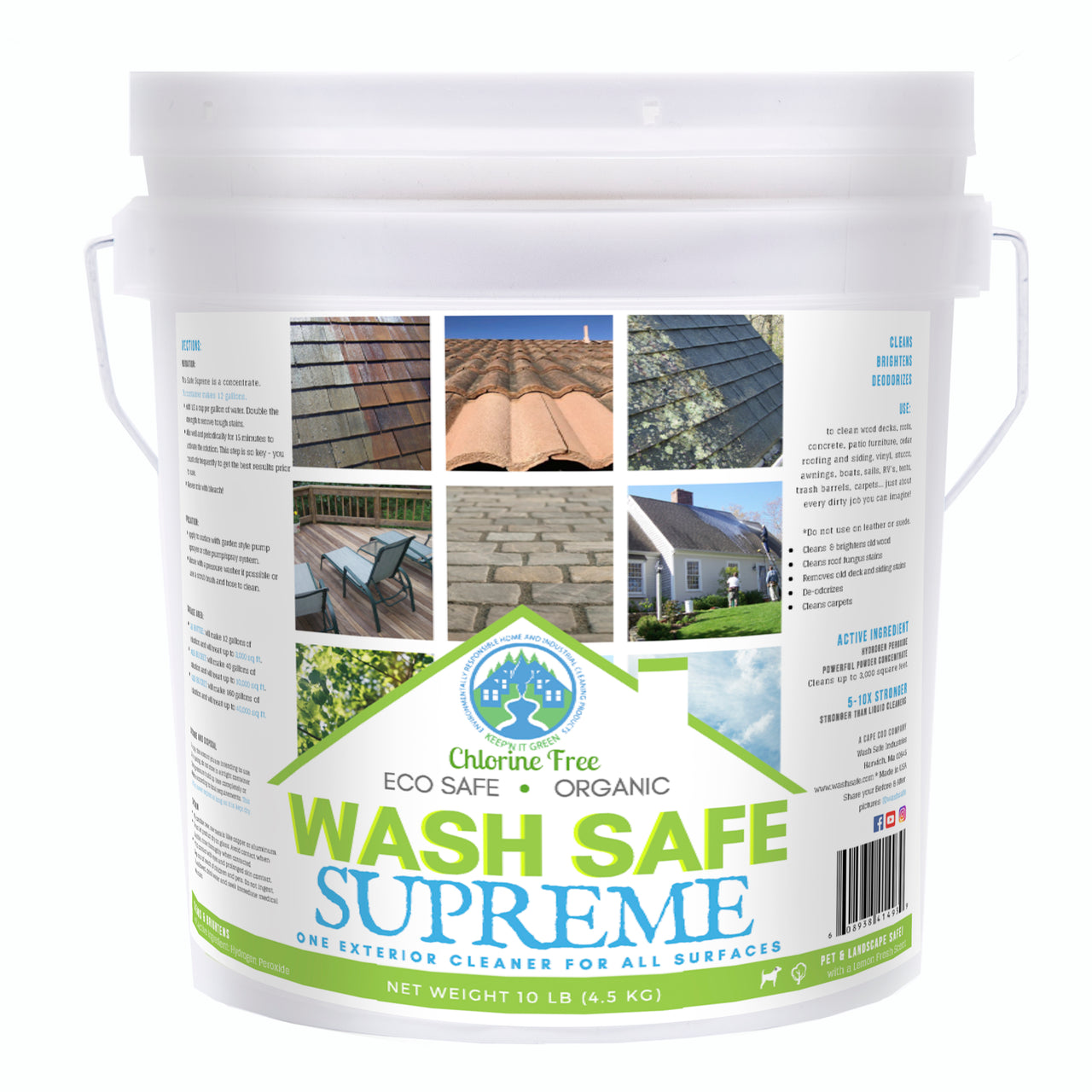 Wash Safe™ SUPREME Eco-Safe and Organic All-Purpose Exterior Cleaner ...