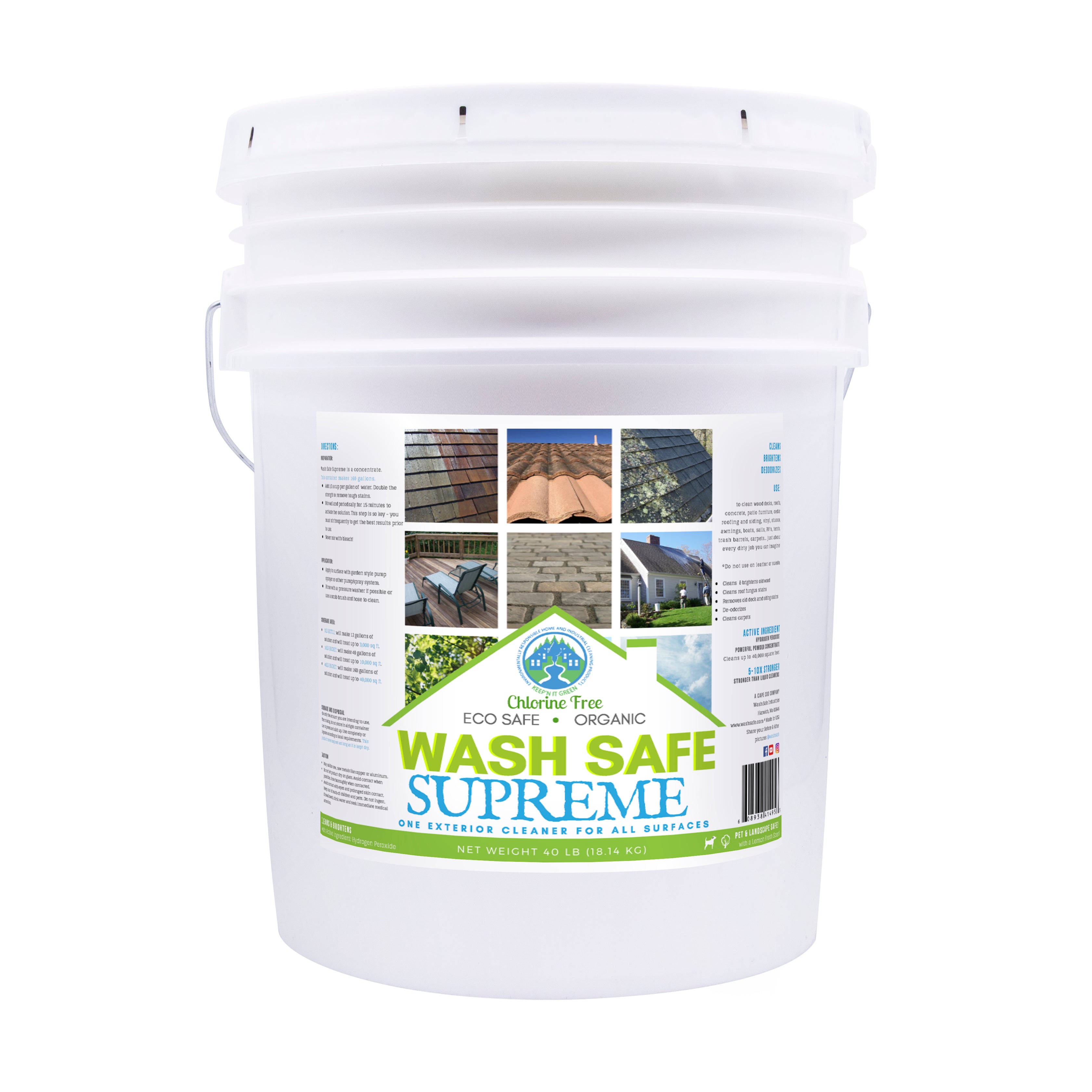Wash Safe™ SUPREME Eco-Safe and Organic All-Purpose Exterior Cleaner ...
