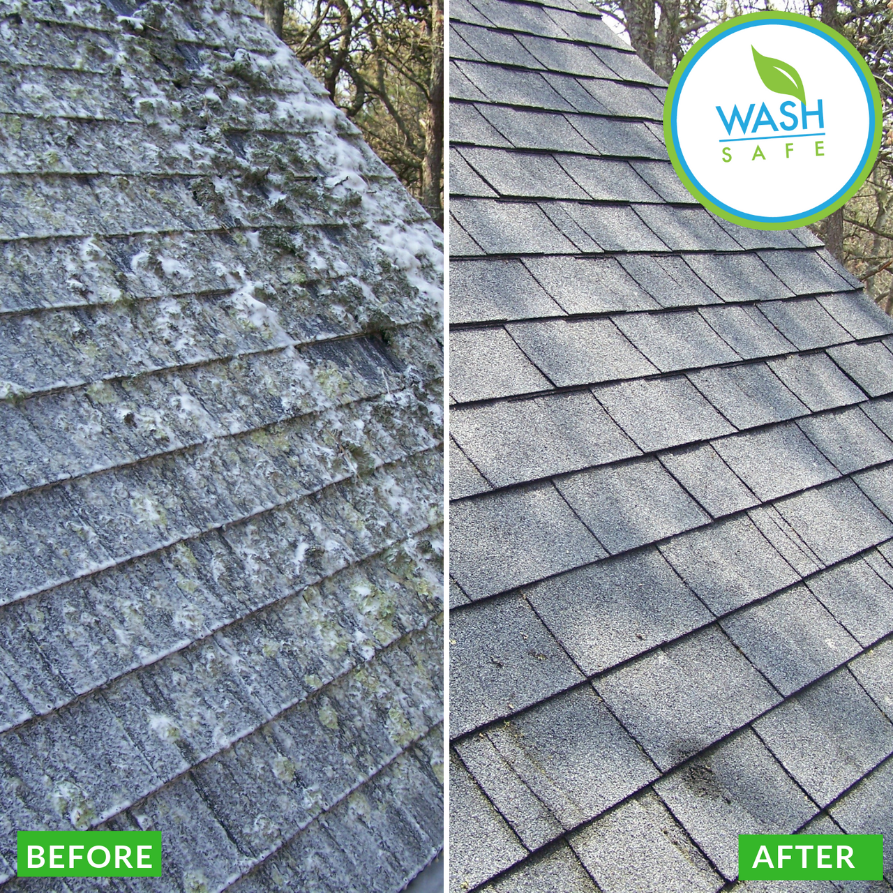 Wash Safe™ ROOF WASH Eco-Safe and Organic Roof Cleaner | Clear, Bleach ...